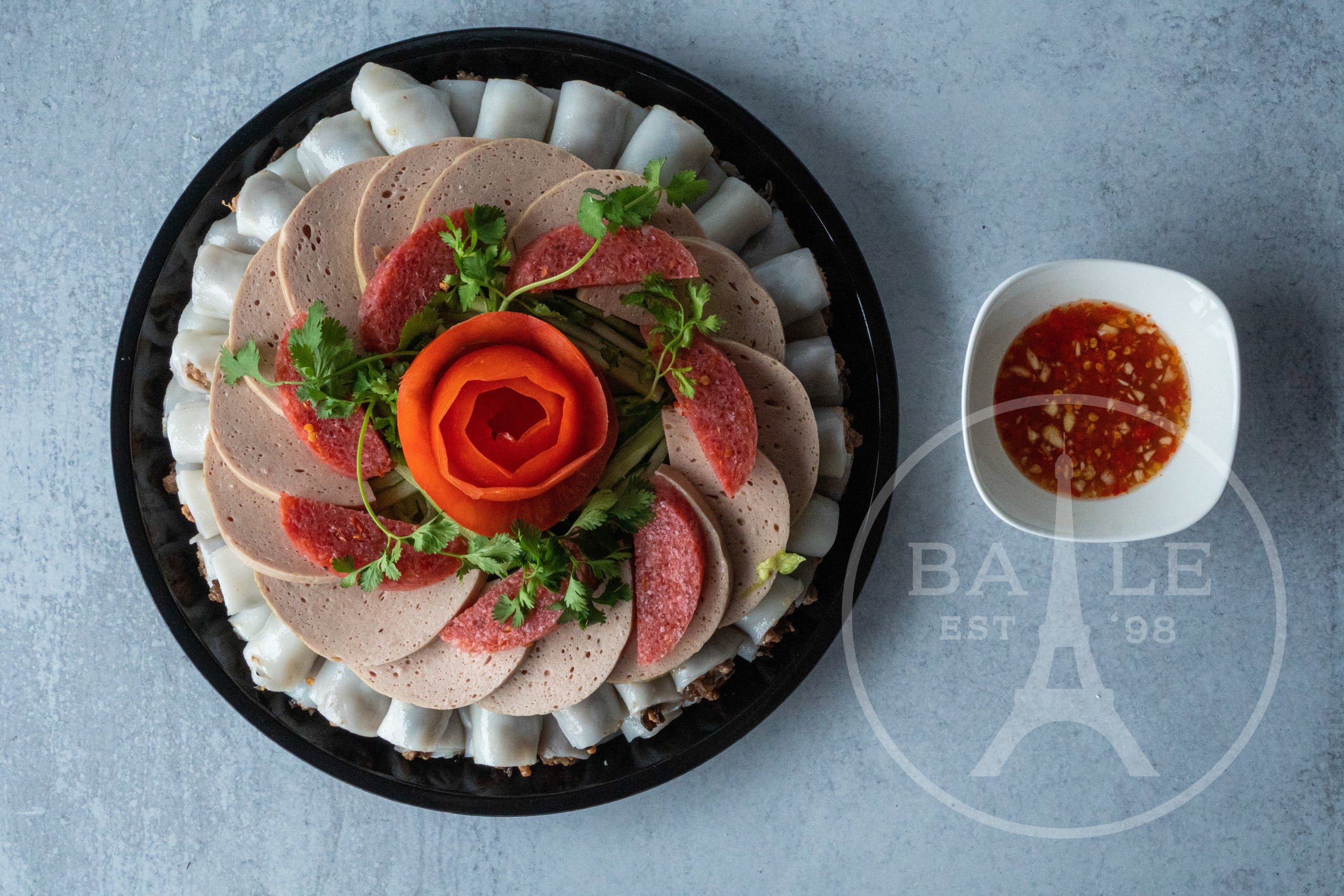 Banh Cuon Cha Lua - Stuffed Rice Crepes with Pork Bologna | Ba Le Bakery